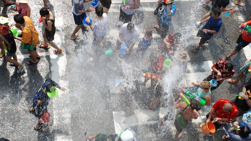 Check out the biggest water fight in the world! - BBC Newsround