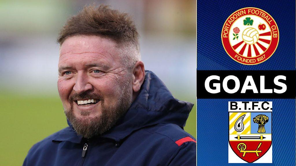 Portadown 2-0 Banbridge Town: Cathair Friel and Jonah Mitchell seal ...