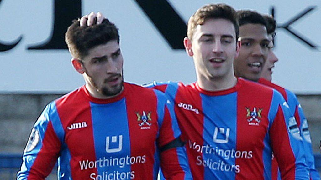 Irish Premiership: Michael Ruddy gives Ards late 1-0 win over Glenavon ...