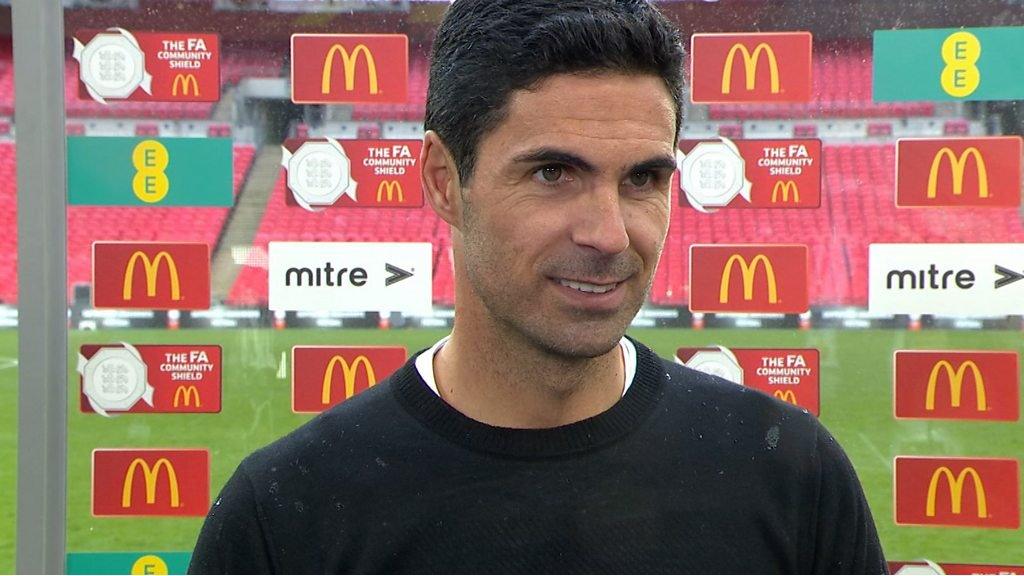 Community Shield: Mike Arteta 'proud' of Arsenal's 'courage' against ...