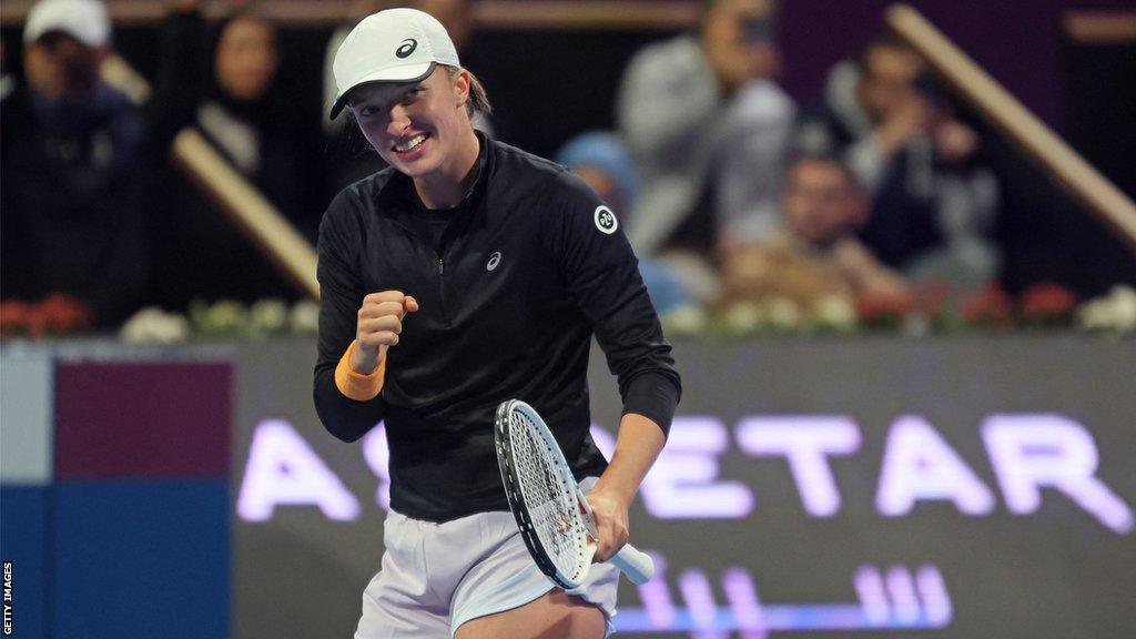 Qatar Open: Iga Swiatek beats Jessica Pegula in straight sets to defend ...