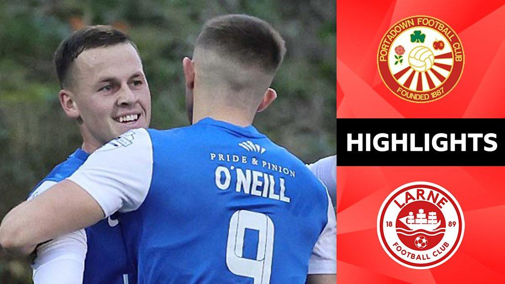 Irish Premiership: Larne hit Ports for five to go top of the table ...