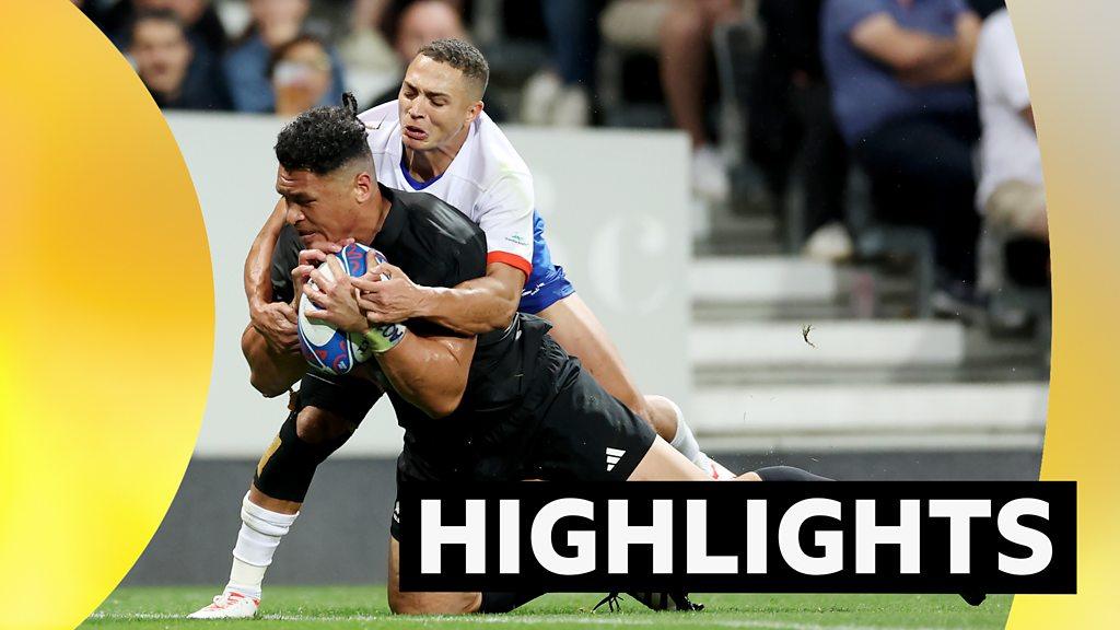 New Zealand 71-3 Namibia: All Blacks run in 11 tries but Ethan de Groot ...