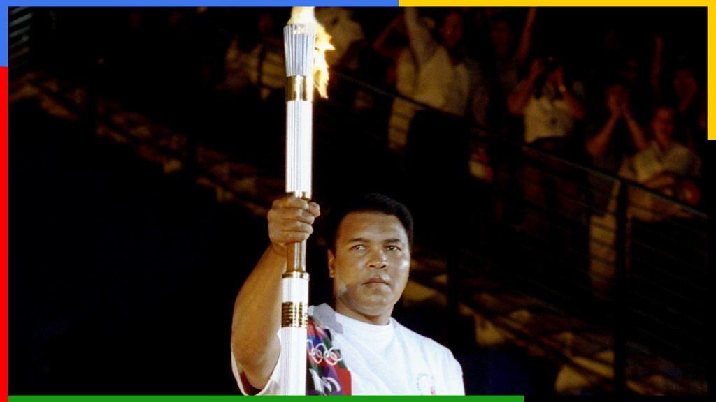 Emotional Olympic moments: Muhammad Ali lights the Olympic flame - BBC ...