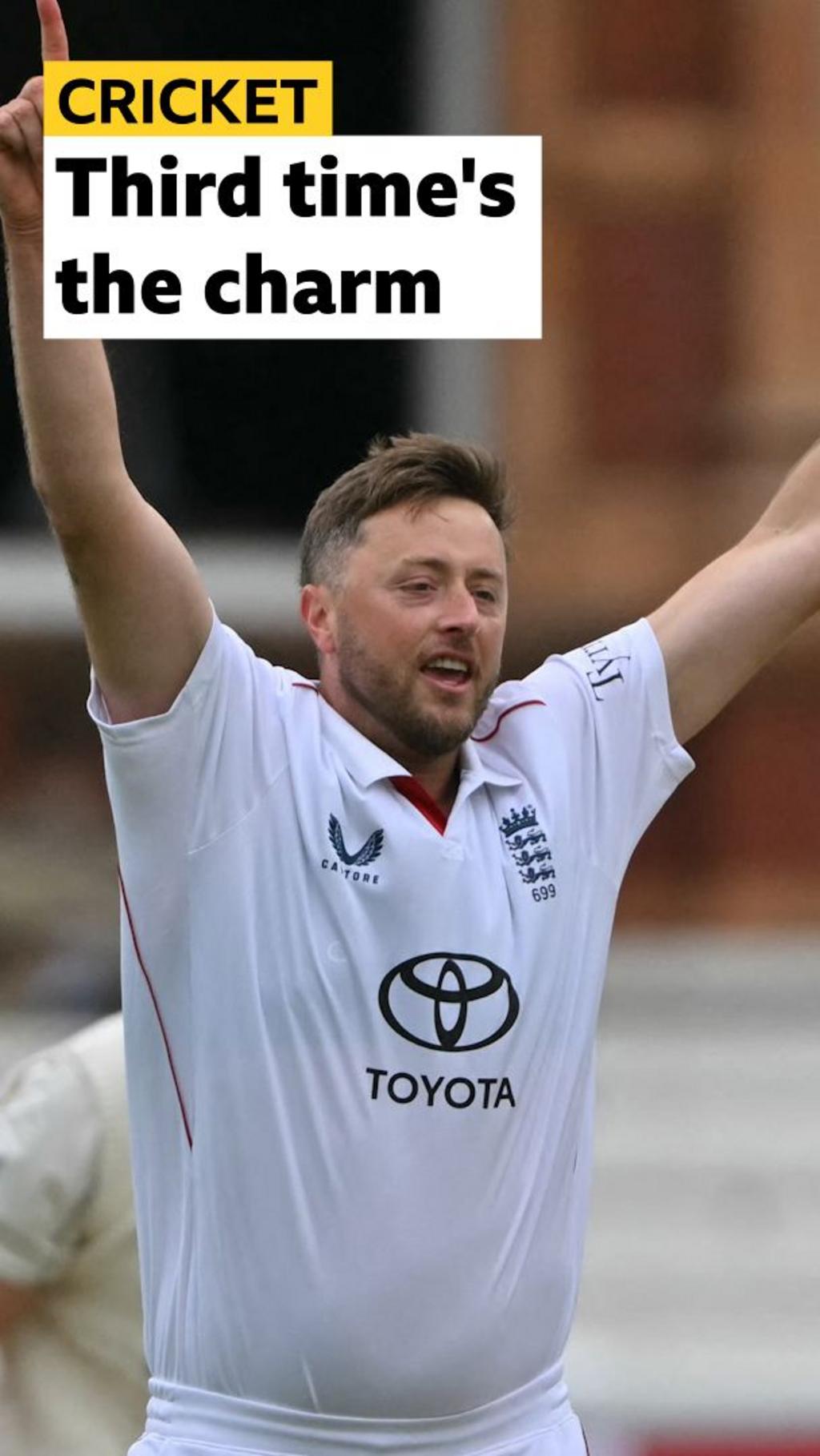 England v New Zealand 1st Test: Ollie Robinson sets up Rachin Ravindra ...