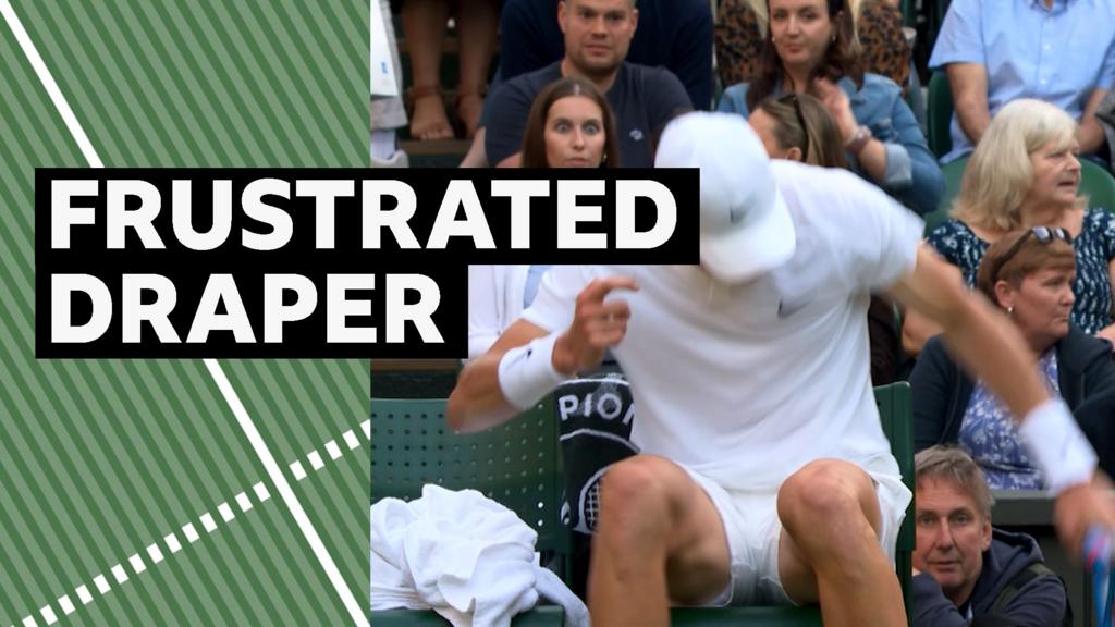 Wimbledon 2024 video: Jack Draper lets his frustration out during his ...