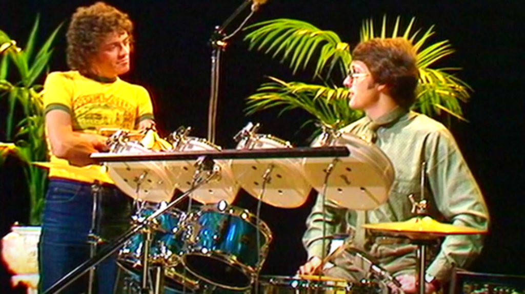 Music Time electronic drum synthesizer demonstration - BBC