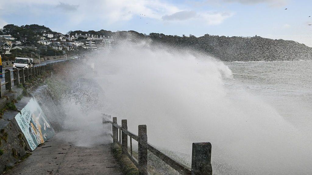 Power cuts and travel disruption after Storm Dave hits Scotland - BBC News
