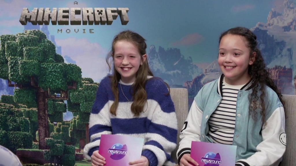 A Minecraft Movie: Press packers meet the cast and crew - BBC Newsround