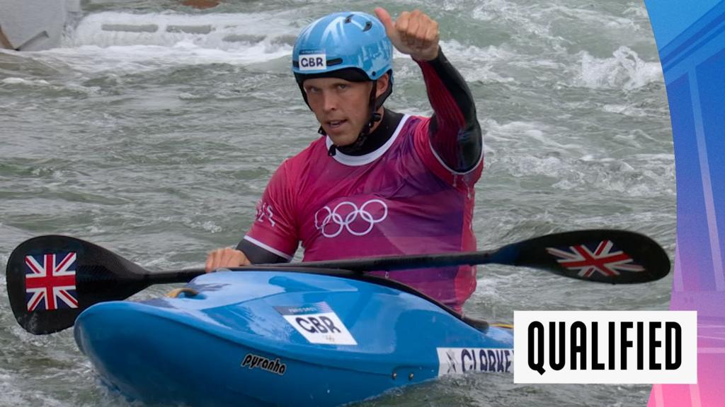 Paris 2024 Olympics canoeing video: Joe Clarke wins kayak cross heat ...