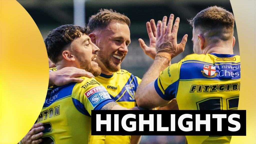 Super League: Matty Ashton hat-trick helps Warrington earn third win ...