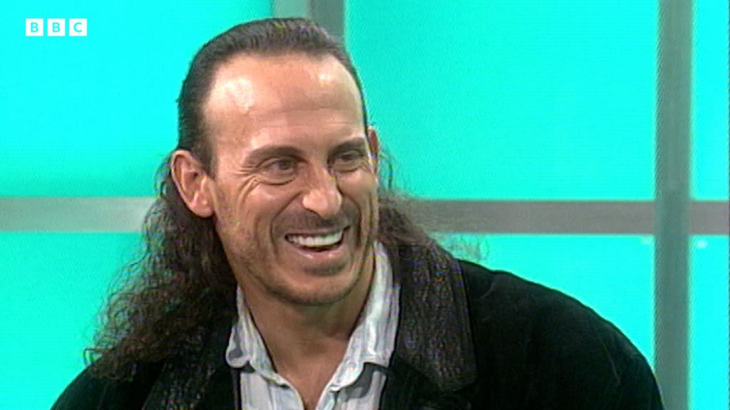 BBC Archive 1996: Michael Van Wijk - Wolf from Gladiators - BBC