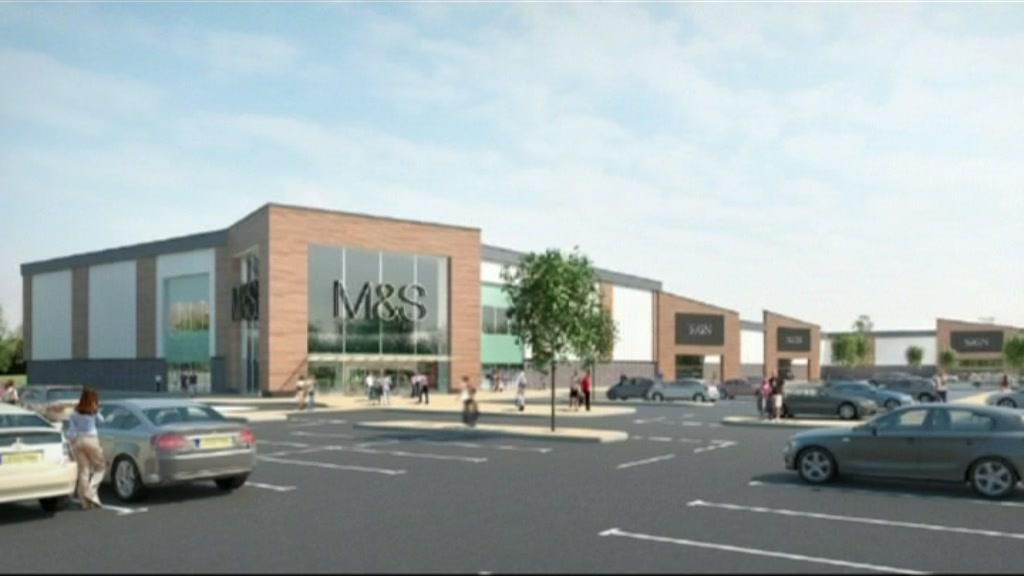 Scunthorpe's new out-of-town shopping centre opens - BBC News