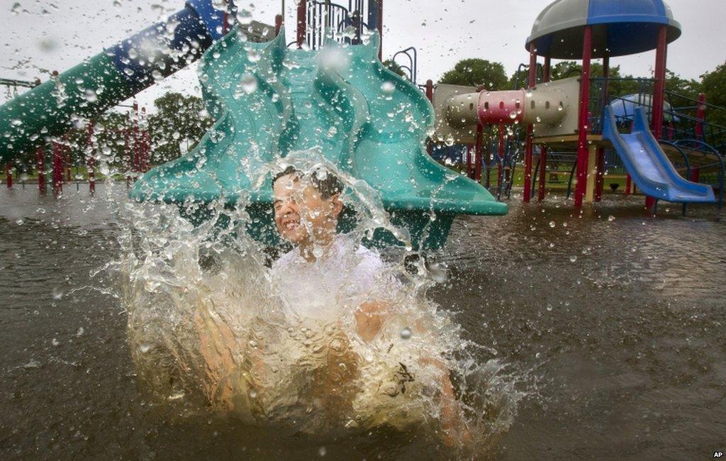 Soggy Texas braces for new flooding as storm heads north - BBC News