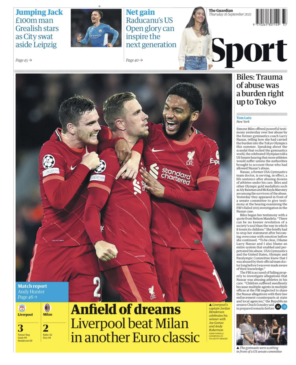 Thursday's back pages - BBC Sport