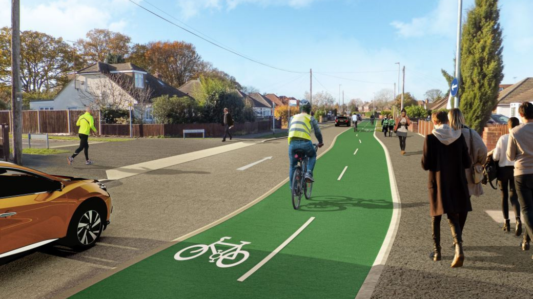 Speed cut for Woodley and Earley walking and cycling route - BBC News