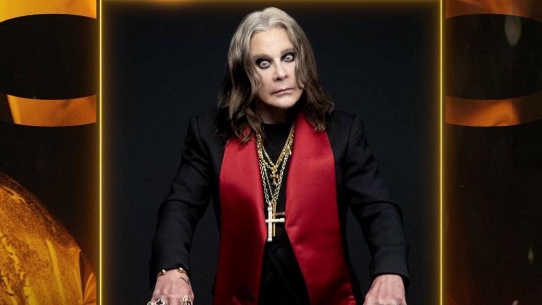 Robbie Williams leads supergroup in Brits tribute to Ozzy - BBC News