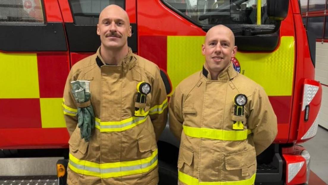 Isle of Man friends to complete Hyrox in full firefighter kit - BBC News