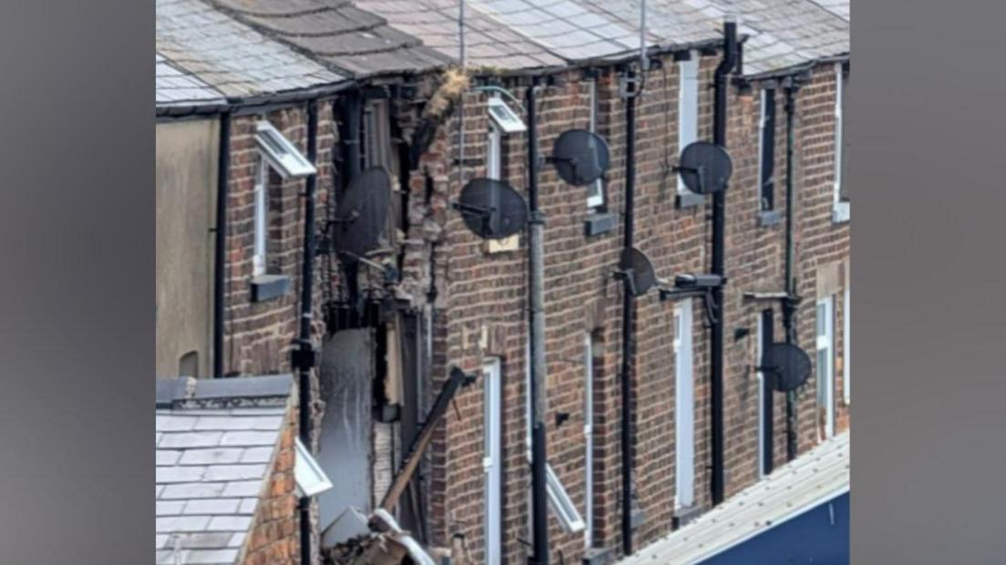 Two injured and dozens evacuated in Scarborough house explosion - BBC News