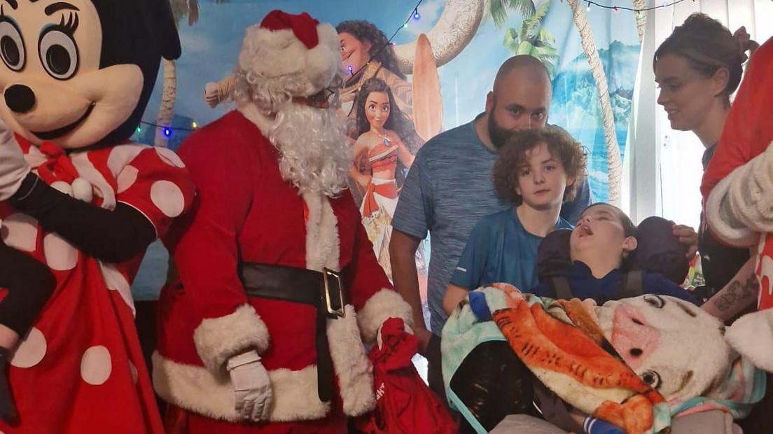 Sefton terminally ill boy, 10, granted final wish to meet Santa - BBC News