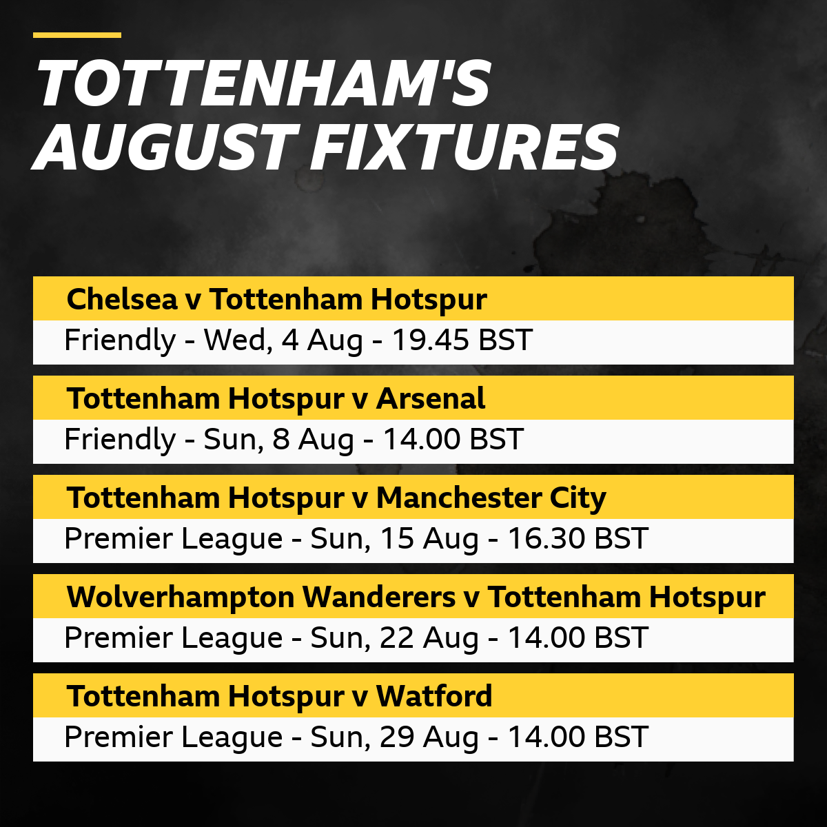 Spurs fixtures store