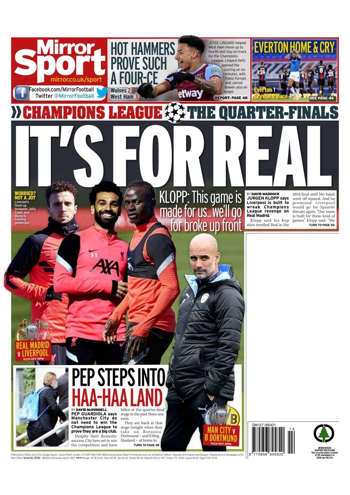 Tuesday's papers - BBC Sport