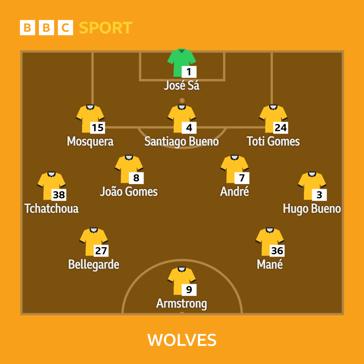 Wolves vs Aston Villa: Confirmed team news - BBC Sport