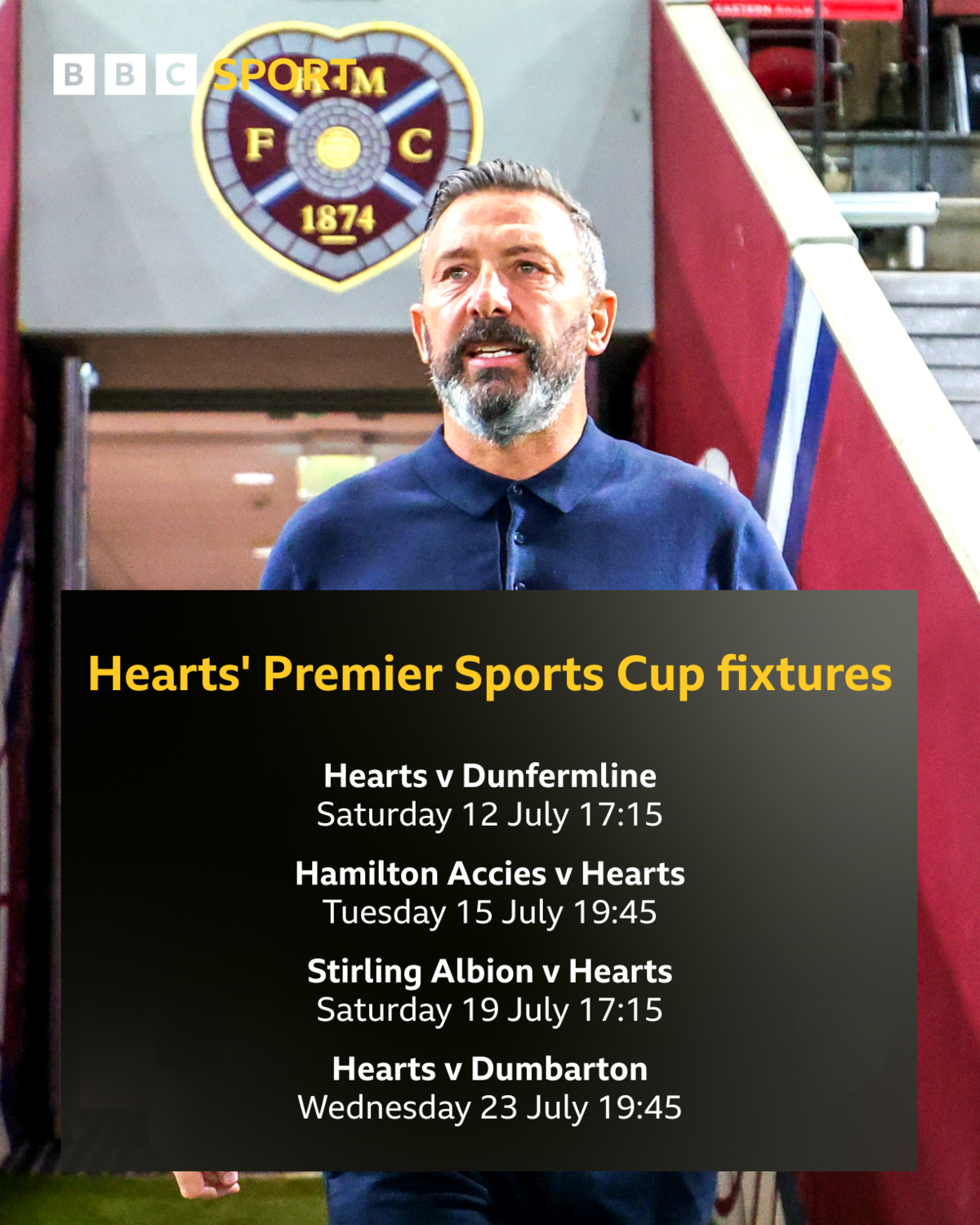 McInnes' Hearts debut at home to Dunfermline - BBC Sport