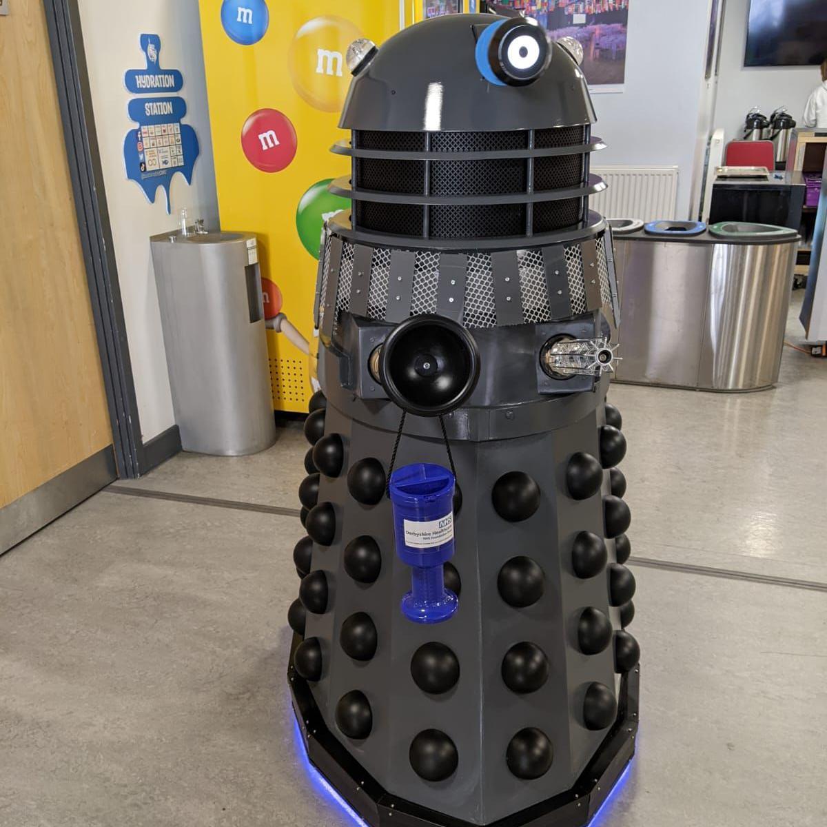 Mental health fundraisers build their own Dalek - BBC News