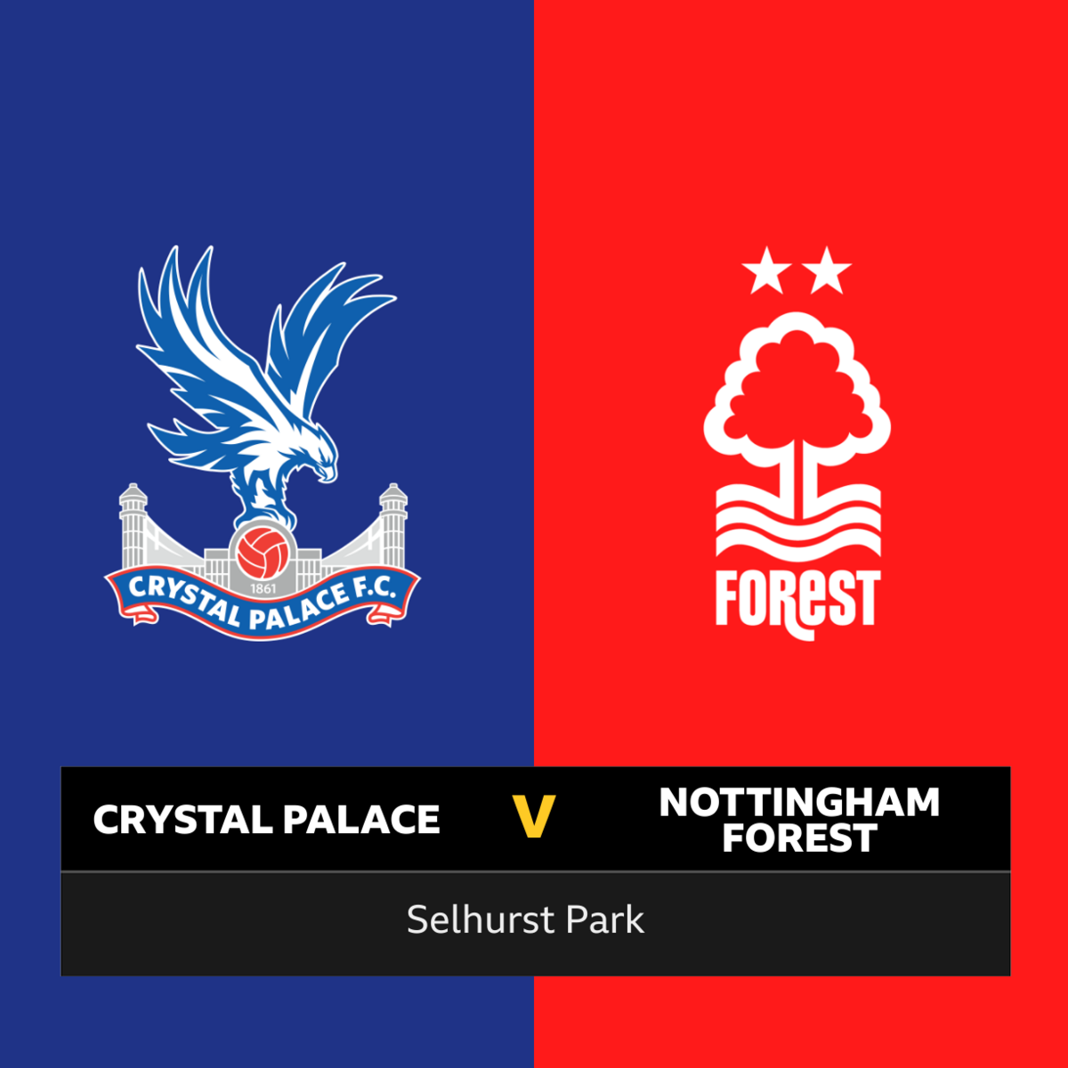 Premier League: Follow Crystal Palace vs Nottingham Forest live - BBC Sport