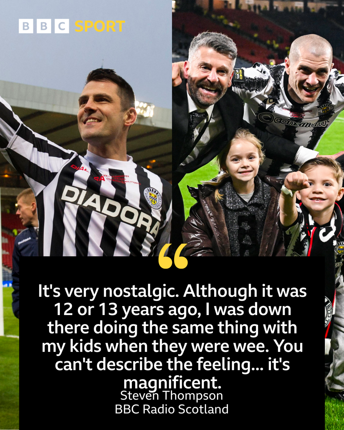 'It's magnificent' - Steven Thompson on St Mirren's heroic day - BBC Sport