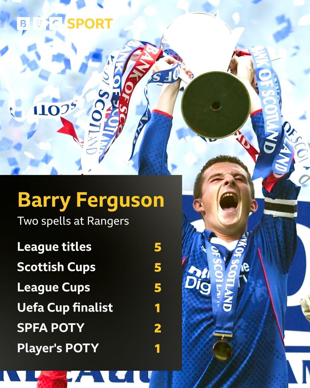 Ferguson's memorable Rangers moments - BBC Sport
