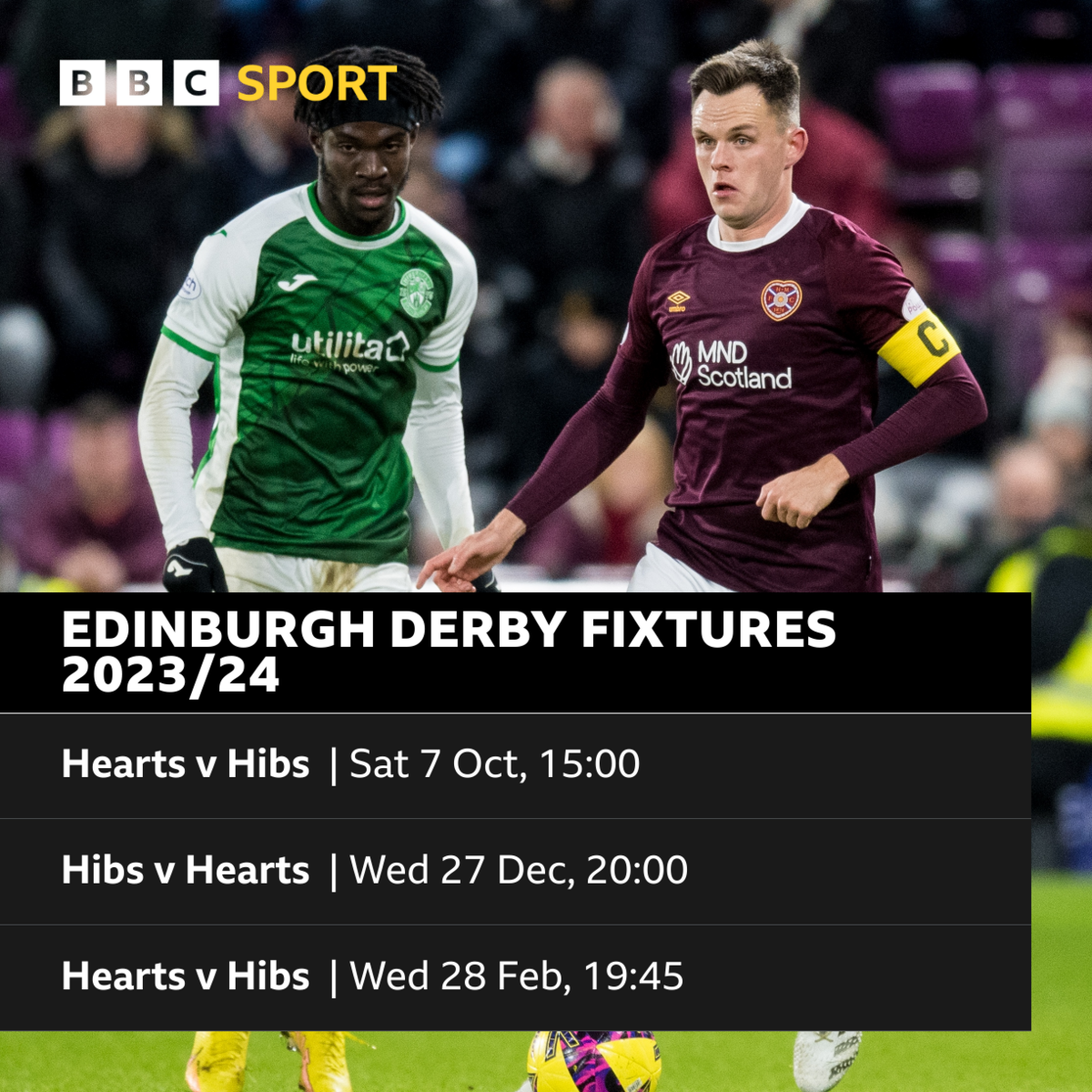 When do Hearts and Hibs meet in the league - BBC Sport