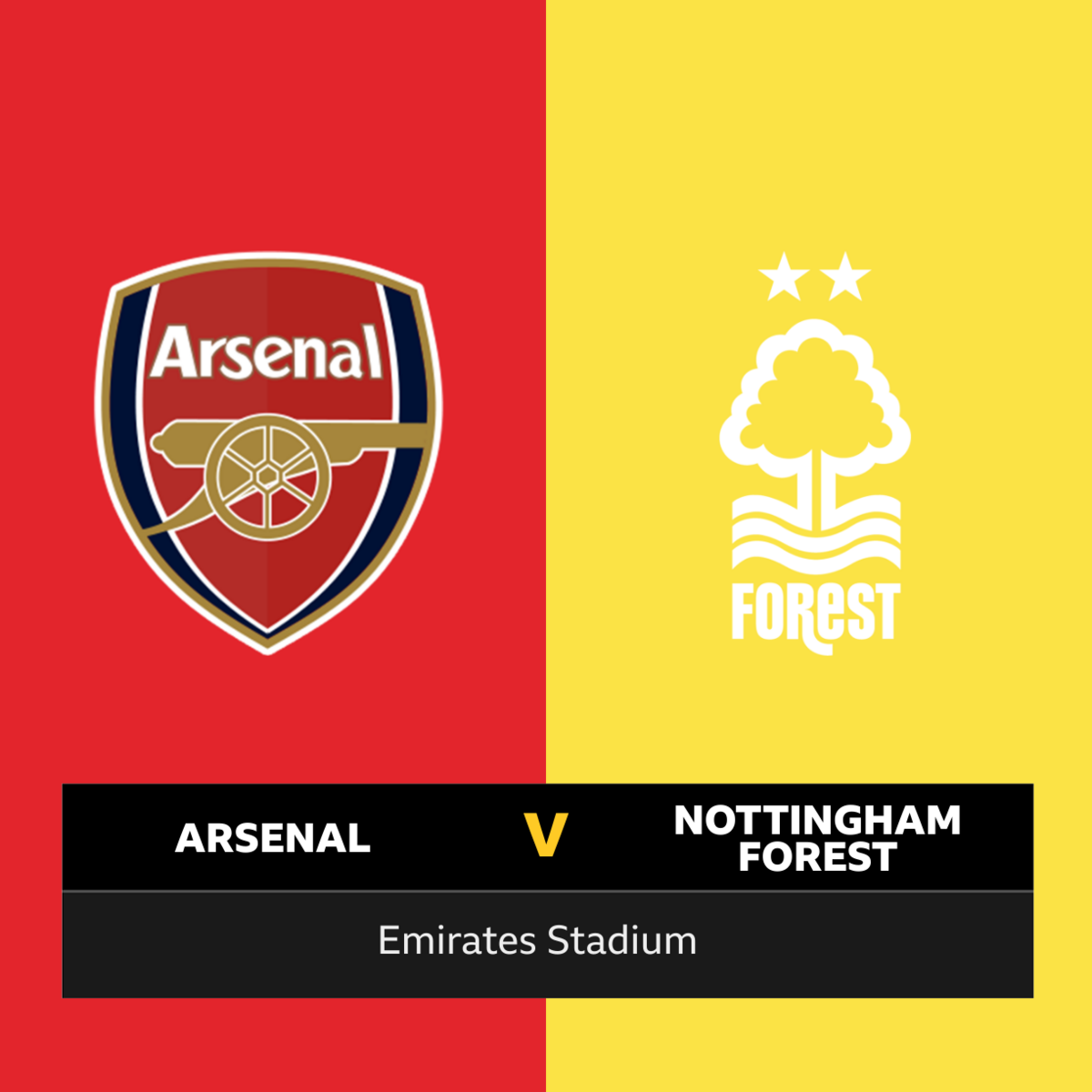 F﻿ollow Arsenal v Nottingham Forest live - BBC Sport