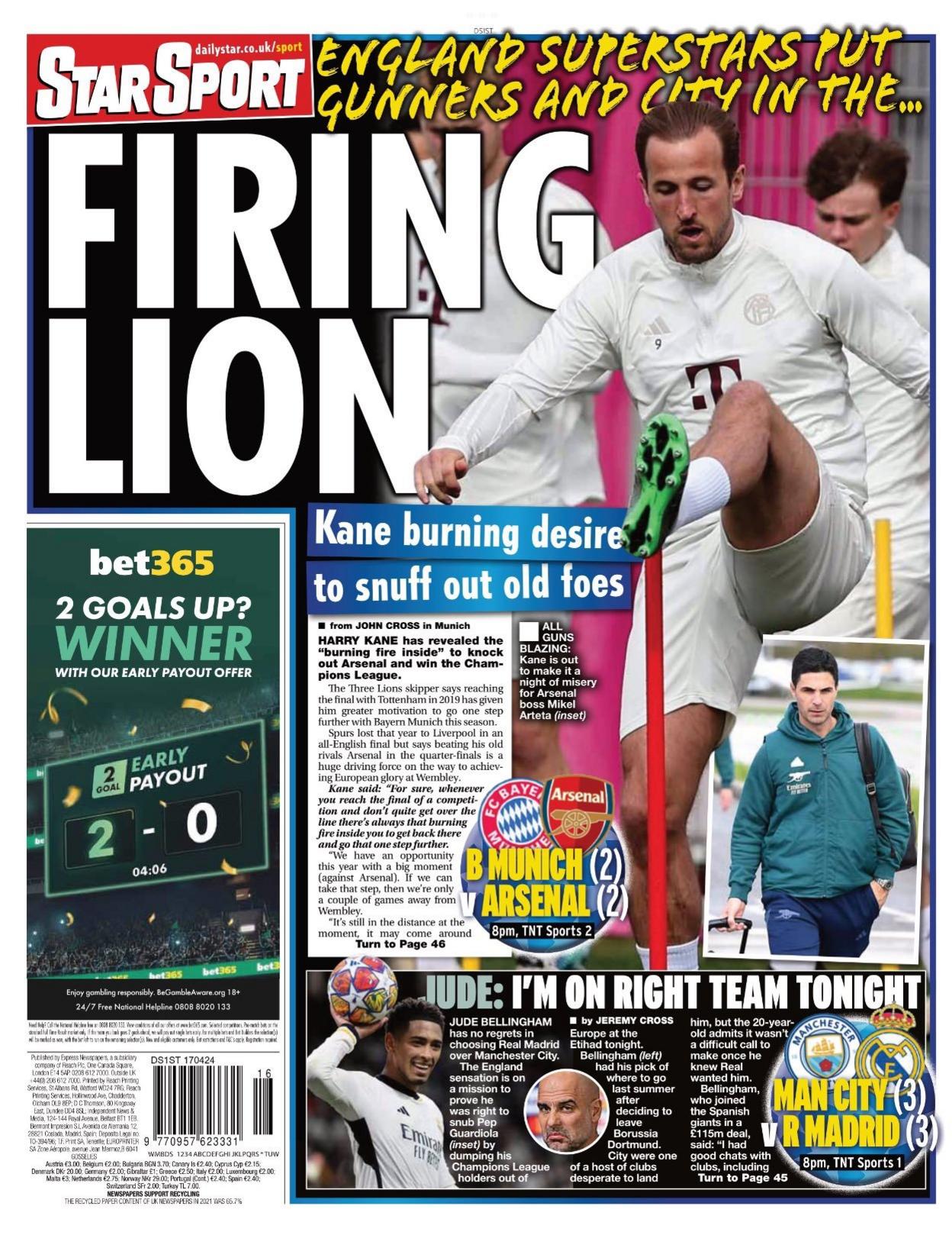 Wednesday's back pages - BBC Sport