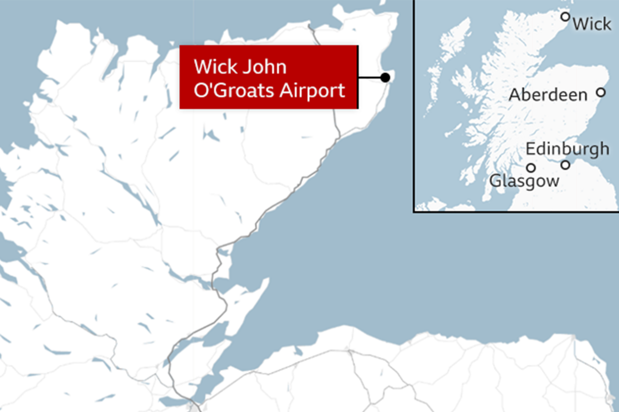 US planes at Wick airport during operation to seize tanker - BBC News