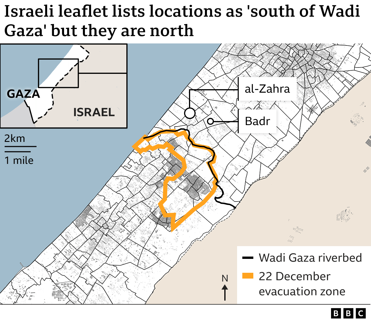 Gaza evacuation warnings from IDF contain many errors, BBC finds - BBC News
