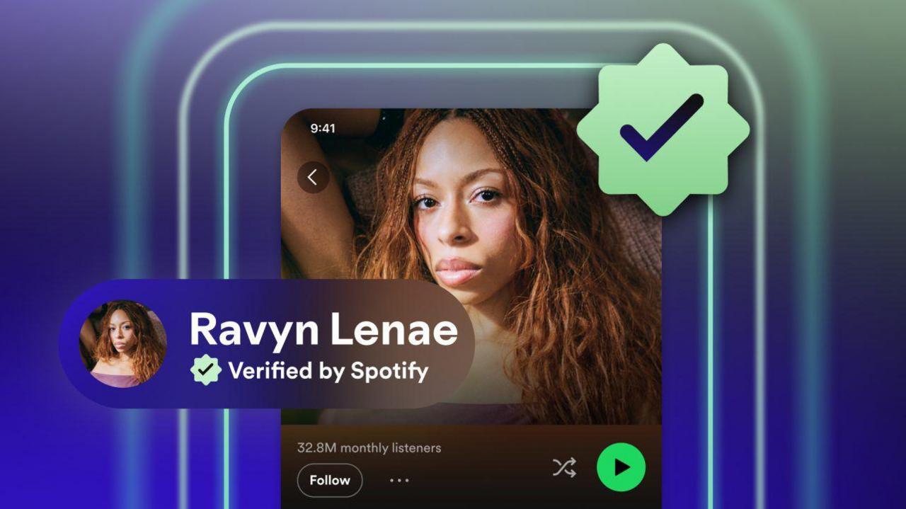 Spotify adds 'Verified' badge to distinguish human acts from AI - BBC News
