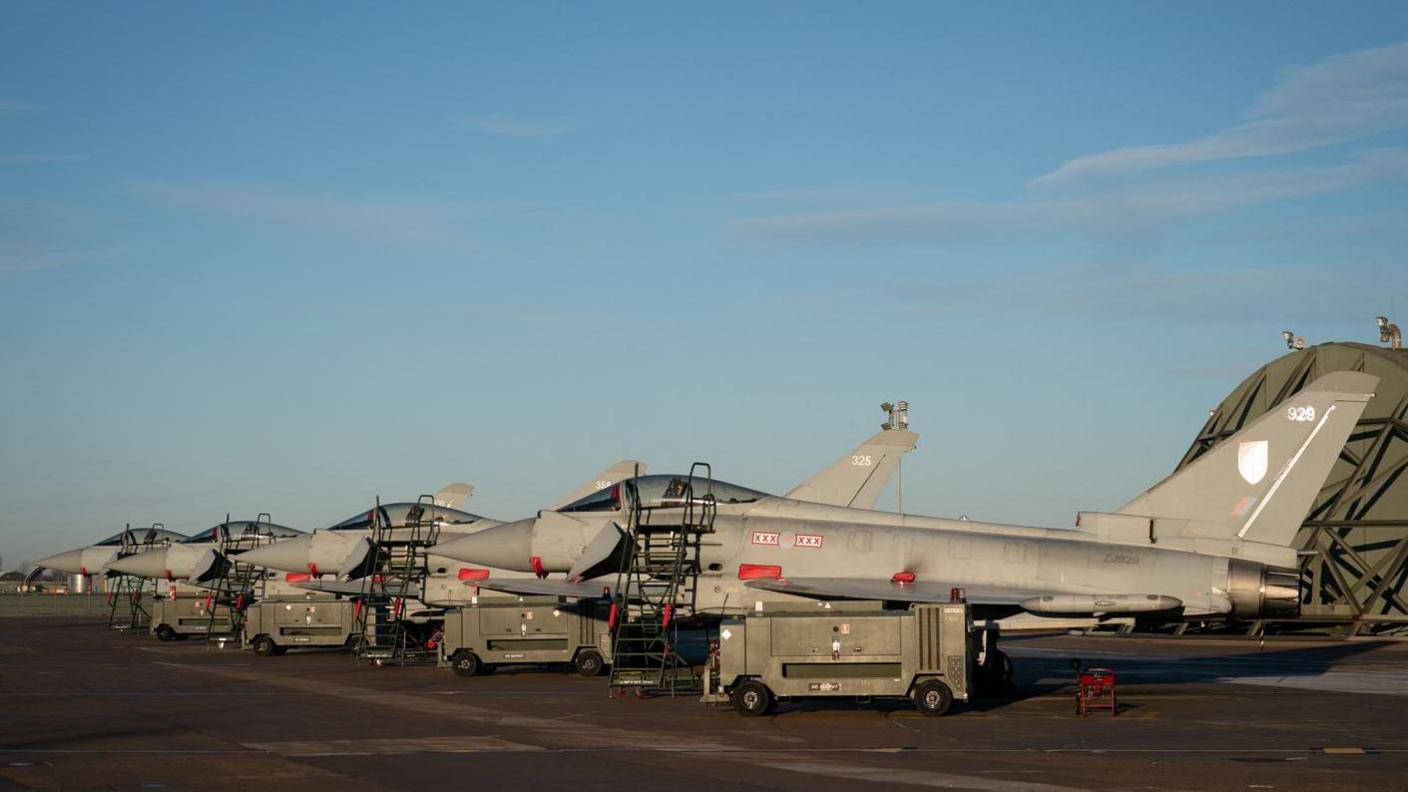 RAF Coningsby 'ready' to protect UK skies - BBC News
