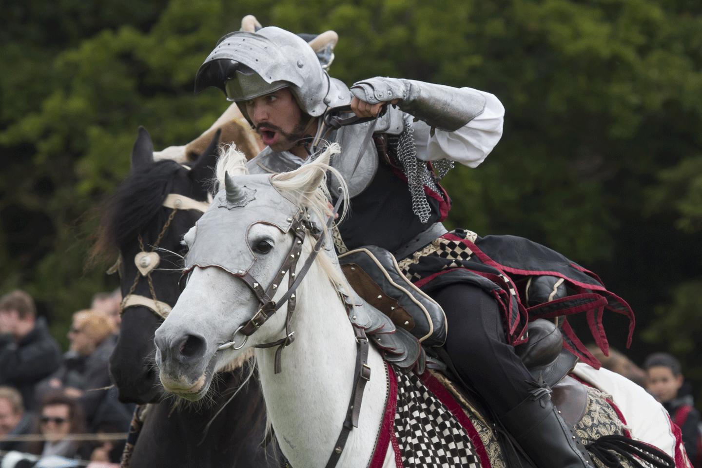 In pictures: Caerlaverock Castle jousting - BBC News