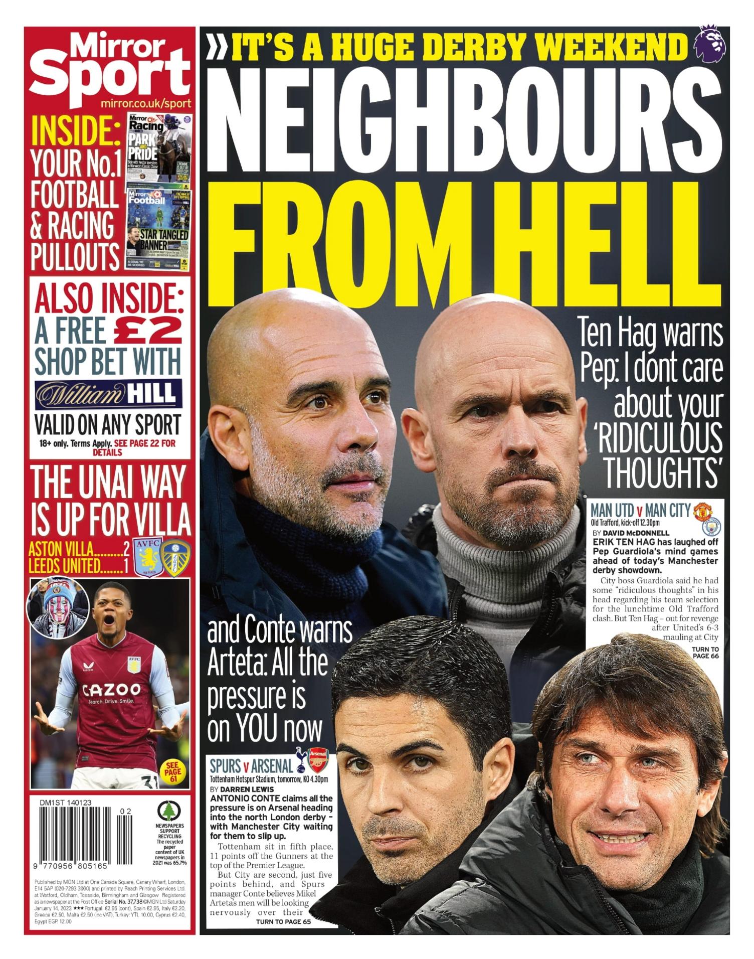 Saturday's back pages - BBC Sport