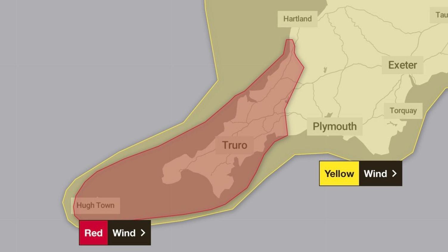 Storm Goretti hits Devon and Cornwall with strong winds - BBC News