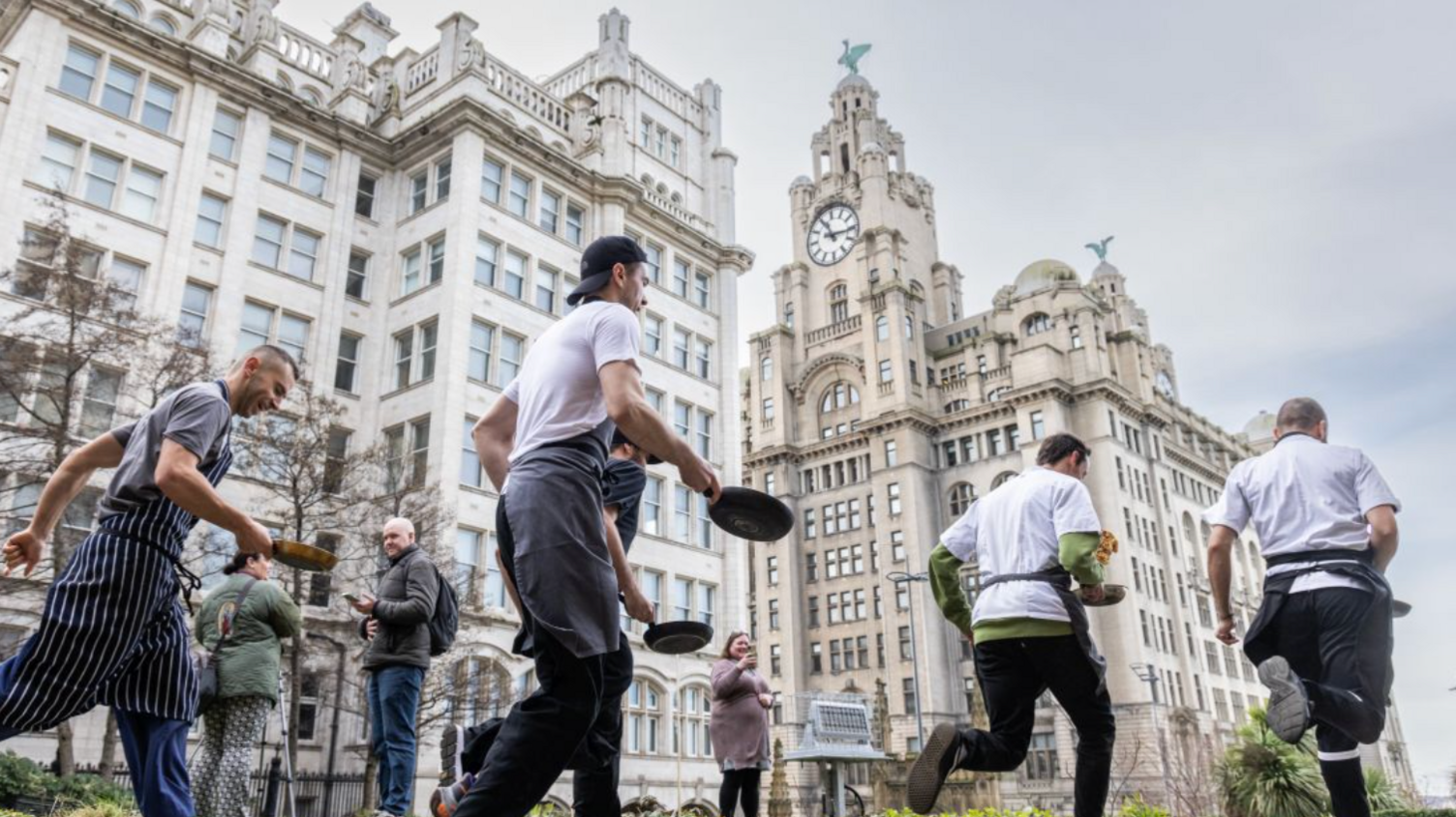 Liverpool's pancake race returns as chefs set to battle it out - BBC News