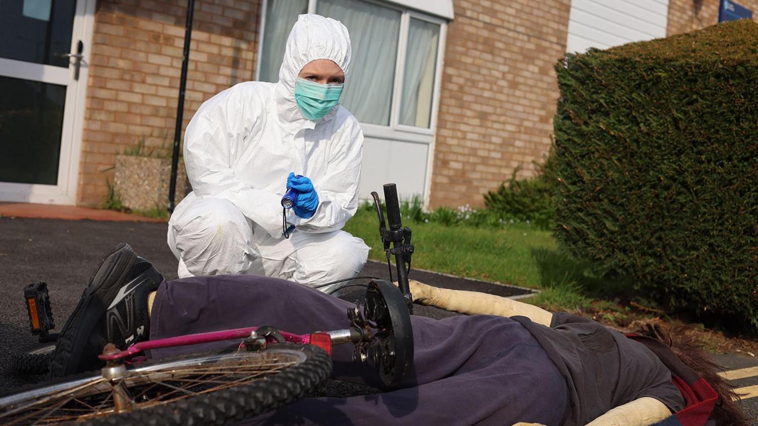 The Worcester house where every day is a crime scene - BBC News