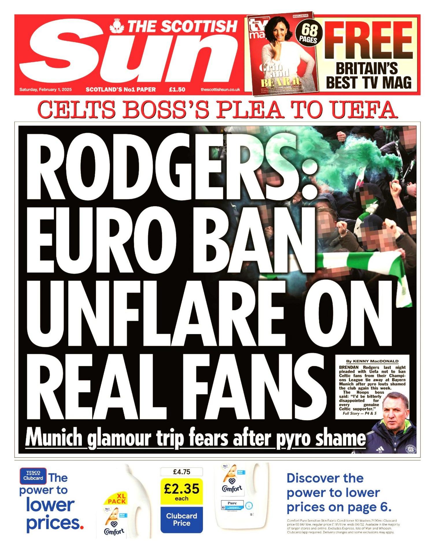 Scotland's papers: Celtic fan ban and disaster planning concerns - BBC News