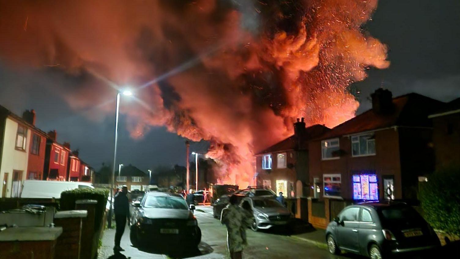 Oldham man saves elderly resident trapped in Wigan housefire - BBC News