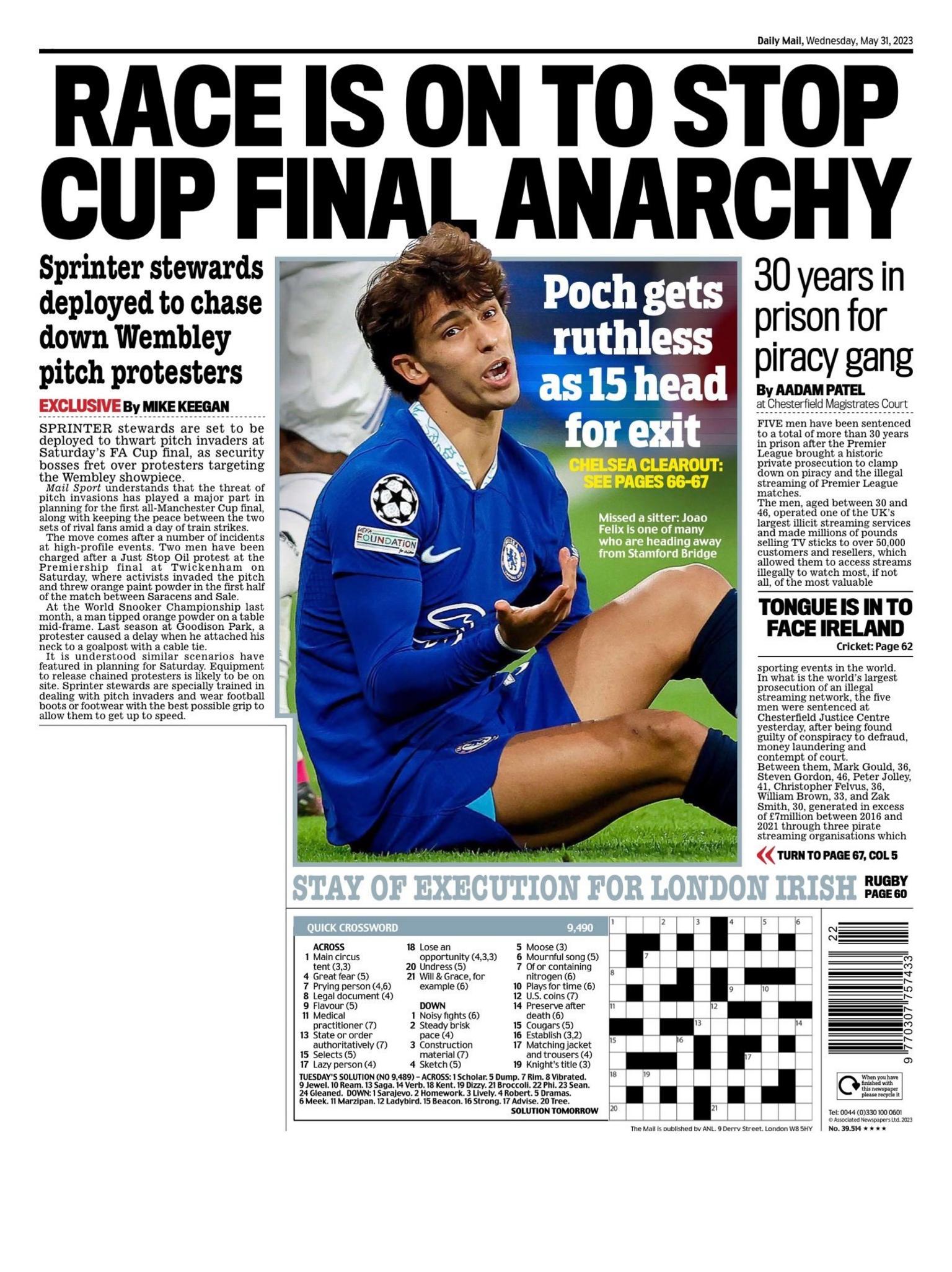 Wednesday's back pages - BBC Sport