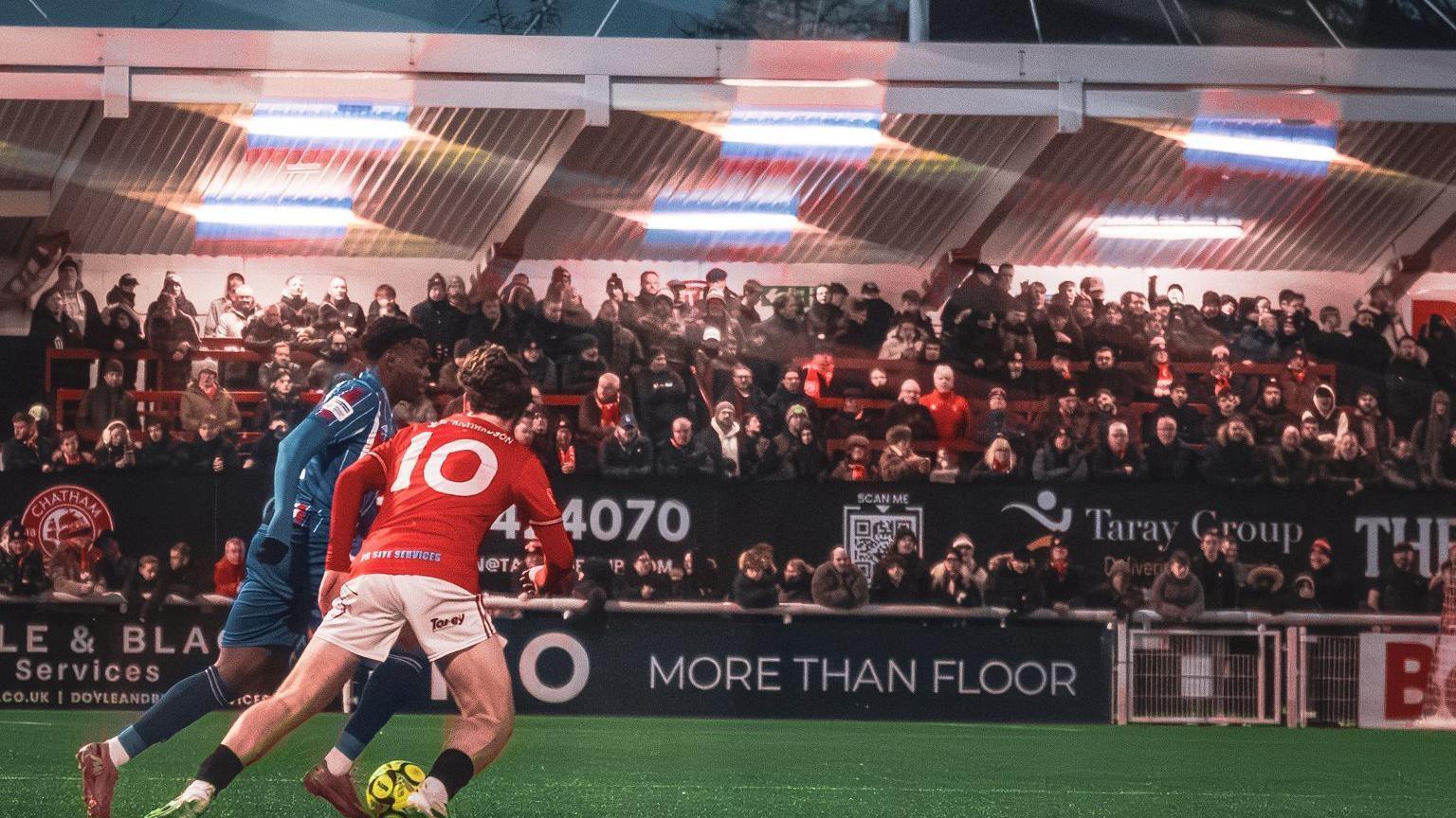 Chatham Town prepares for FA Trophy tie against Southend United - BBC News