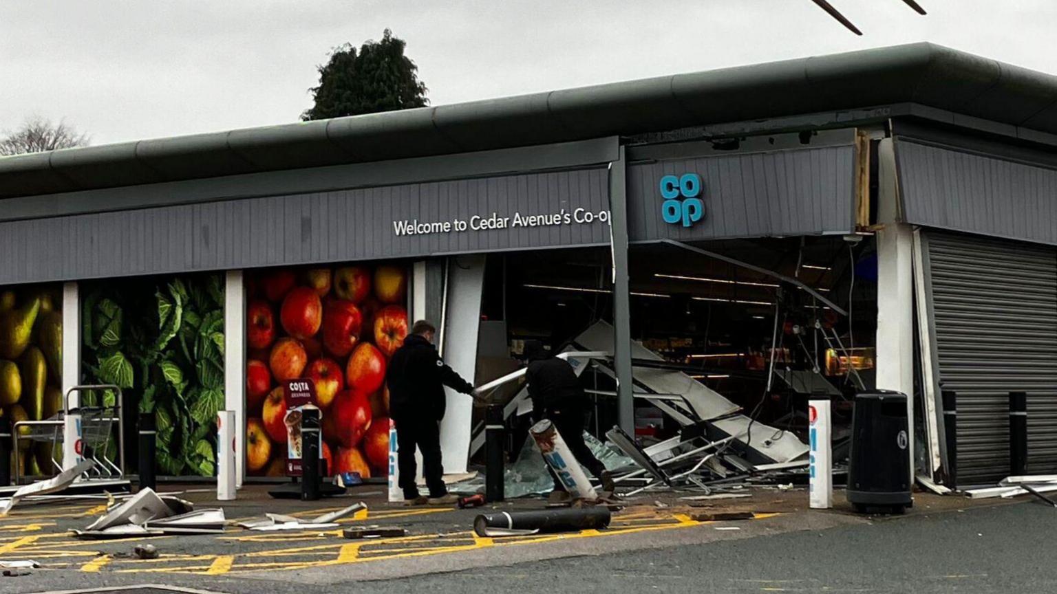 Cash machine ripped out of Leek's Asda supermarket - BBC News