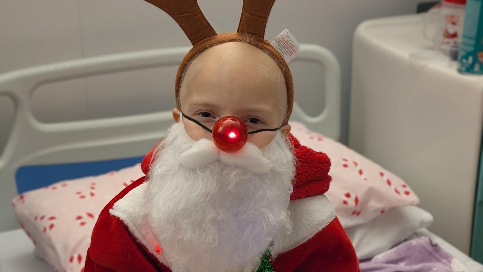 Cancer-free girl from Thundersly sent home in time for Christmas - BBC News